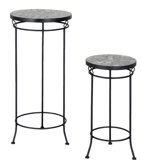 Sidebord Rom mosaikk 2 stk. Ø33 og Ø25,5 cm - Sunlife | jem & fix